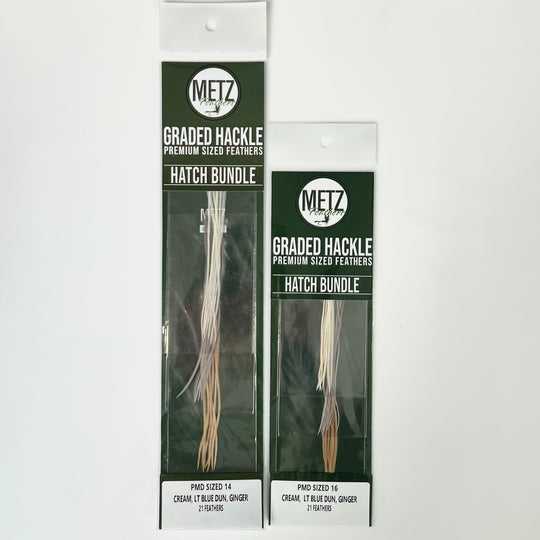 Metz - Hackle Hatch Bundle 3PK - PMD – Fly Fish Food